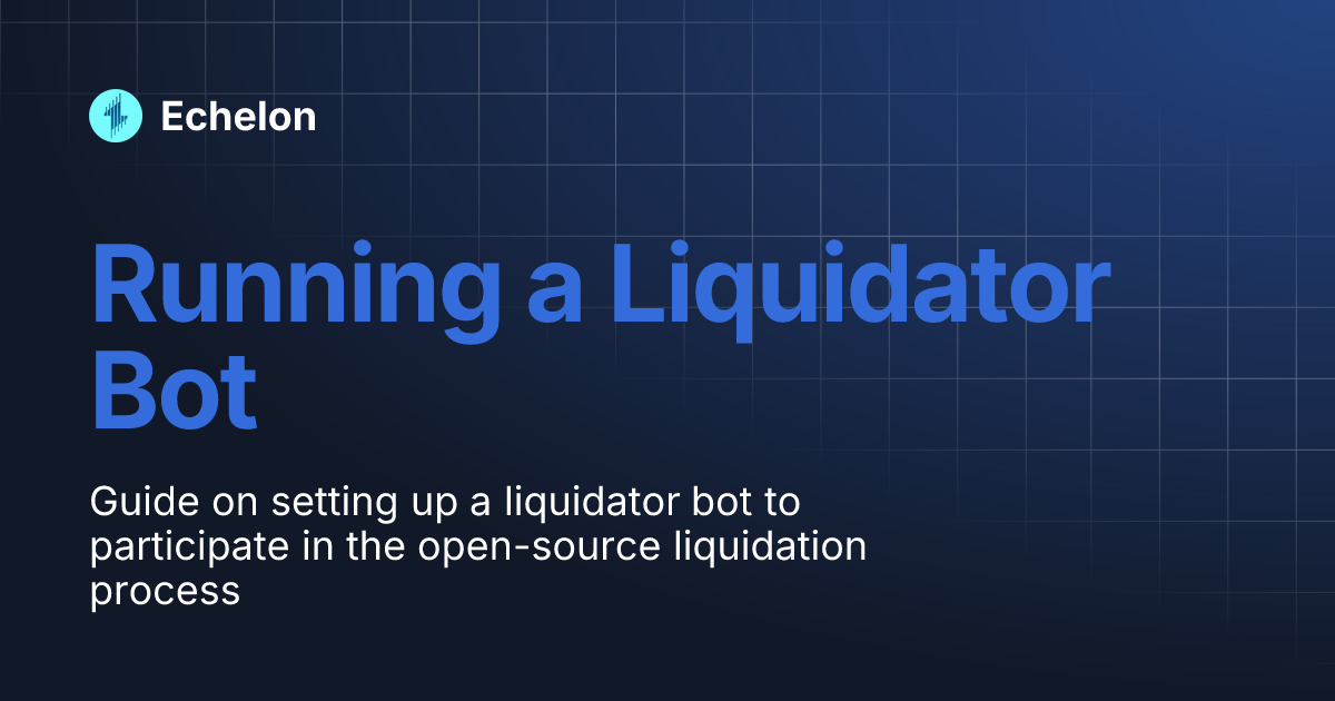 Running a Liquidator Bot | Echelon