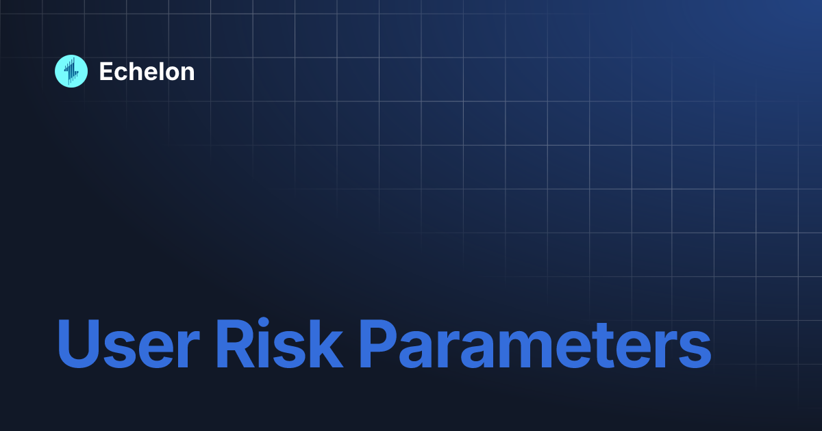 User Risk Parameters | Echelon